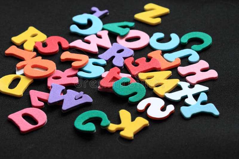 Scattered English letters stock photo. Image of abstract - 32856922
