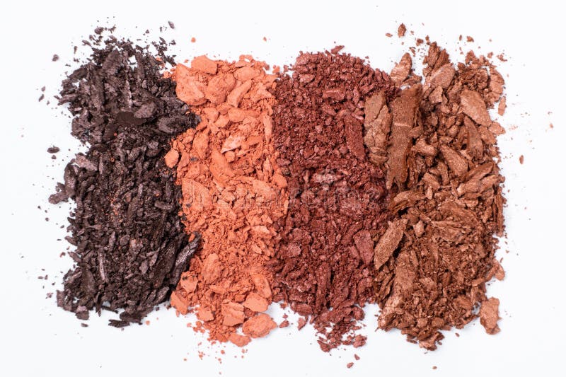 Scattered Eye Shadows Different Shades Cosmetics Texture White ...