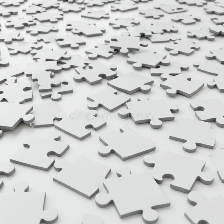 Numerous Interlocking Puzzle Pieces Stock Illustrations – 48 Numerous ...