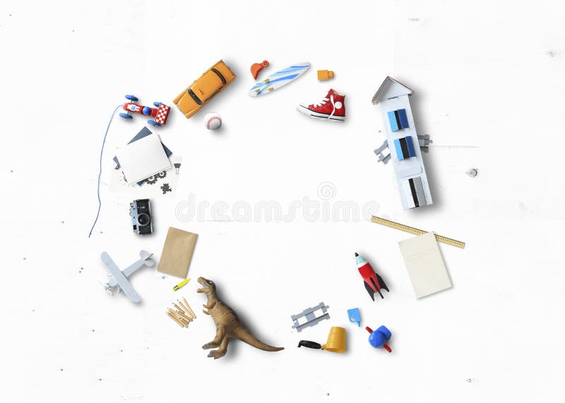 Toys Are Scattered On The Floor Stock Image - Image of indoors ...