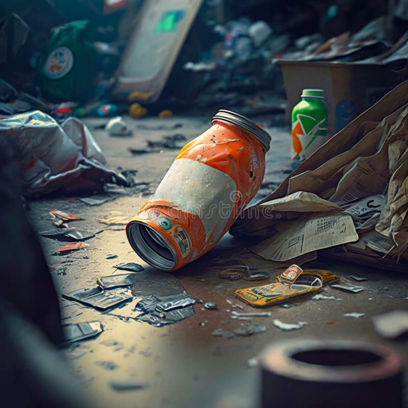 Waste Garbage in Ocean Water. Concept of Environmental Pollution, Global and Social Problems ...