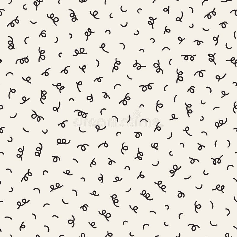 Scattered Geometric Line Shapes. Abstract Background Design. Vector ...