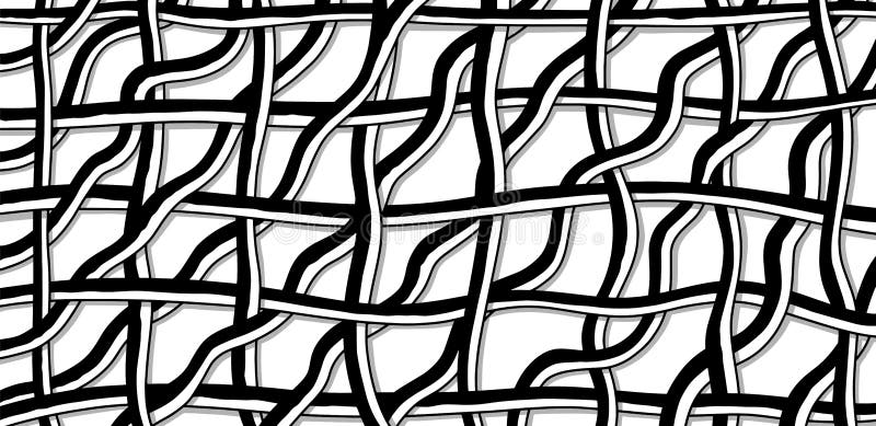 Scattered Geometric Line Shapes. Hand Drawn Doodle Elements. Abstract ...