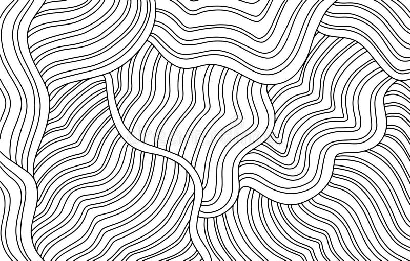 Scattered Geometric Line Shapes. Hand Drawn Doodle Elements. Abstract ...