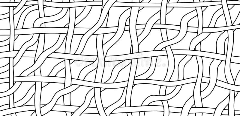 Scattered Geometric Line Shapes. Hand Drawn Doodle Elements. Abstract ...