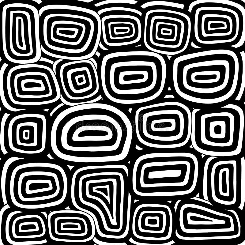 Scattered Geometric Line Shapes. Hand Drawn Doodle Elements. Abstract ...