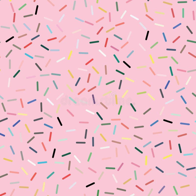 Scattered Geometric Lines Simple Seamless Pattern Stock Illustration ...