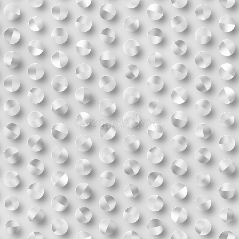 Scattered Geometric Shaded Shapes. Abstract Seamless Monochrome Pattern ...