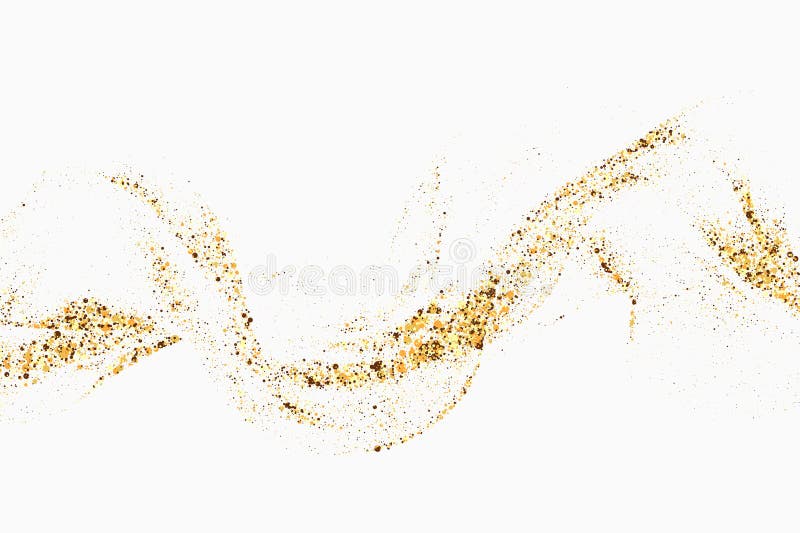 Scattered Golden Grains on a Light Background. Festive Background or ...