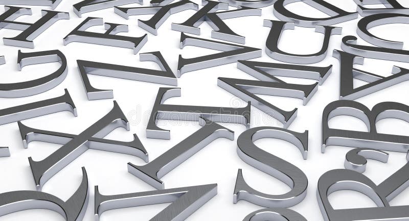 Scattered Letters Stock Images - Image: 35762884