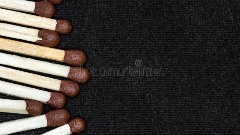 Scattered Matches on Black Background Stock Photo - Image of abstract ...