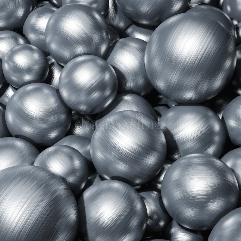 Scattered metal balls stock illustration. Illustration of blank - 220836925