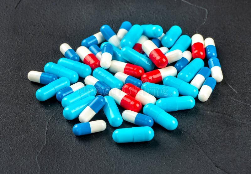 Scattered Multicolored Capsules Stock Image - Image of capsules ...