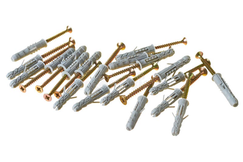 Dowels for Fixing Light Objects in Polistyrene Insulation Stock Image ...