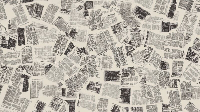 Scattered Newspaper Text Background Texture Print Design Stock Photos ...