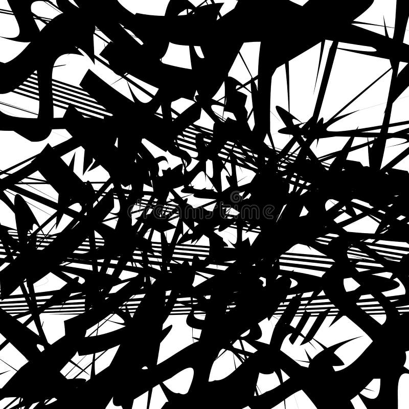 Scattered Pattern. Scattered Overlapping Random Shapes Geometric Stock ...