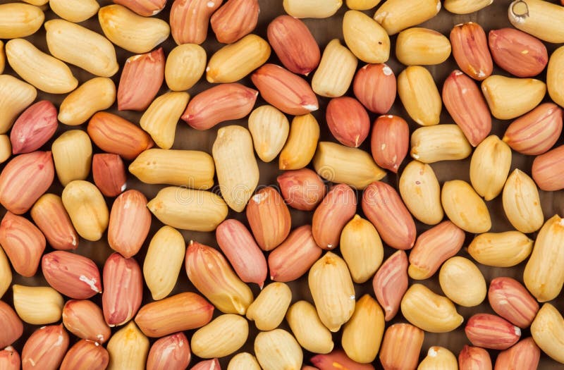 Scattered Peanuts Form the Background. Stock Illustration ...