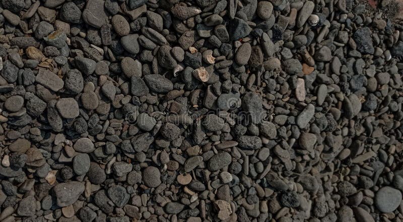 Scattered Sea Pebbles. Smooth Gray and Black Stones Isolated on White ...