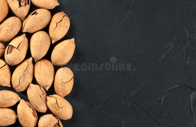 Pecan nut in shell stock photo. Image of meal, dieting - 250831428