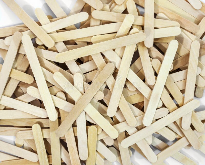 Scattered Pile of Popsicle Sticks Stock Image - Image of stick ...