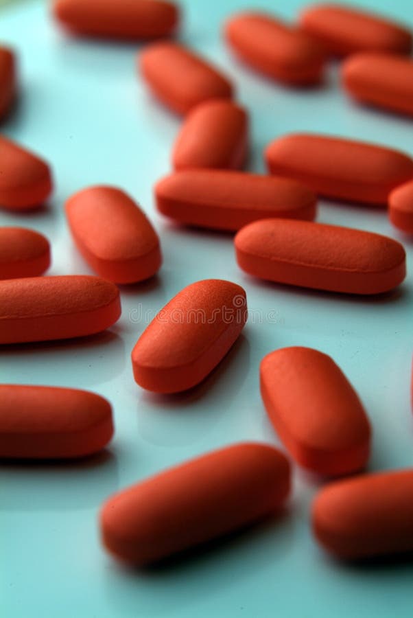 Scattered pills stock image. Image of medical, close, health - 1302817
