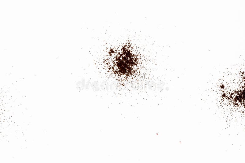 Coffee or Chocolate Powder Isolated Stock Image - Image of cafe ...