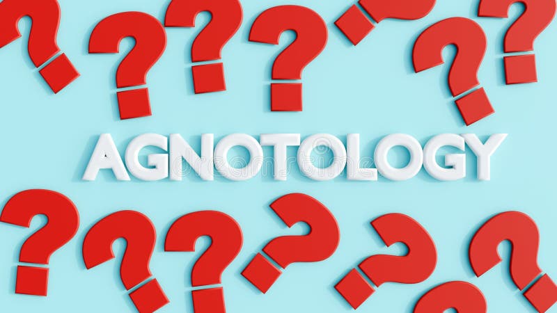 Scattered Question Mark Symbols, Accompanied by the Word "agnotology ...