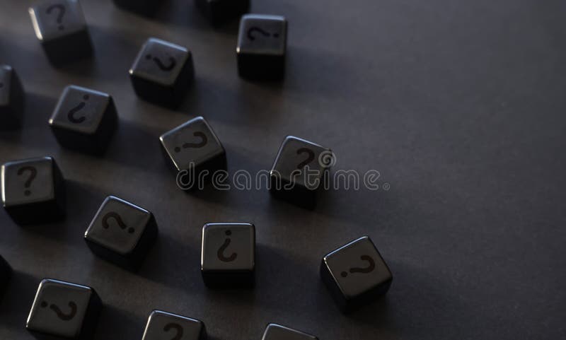 Scattered Question Marks Blocks and Copy Space. Find an Answer To a ...