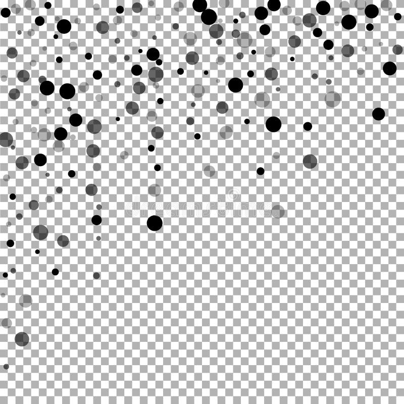 Scattered Random Black Dots. Dark Points Dispersio Stock Vector ...
