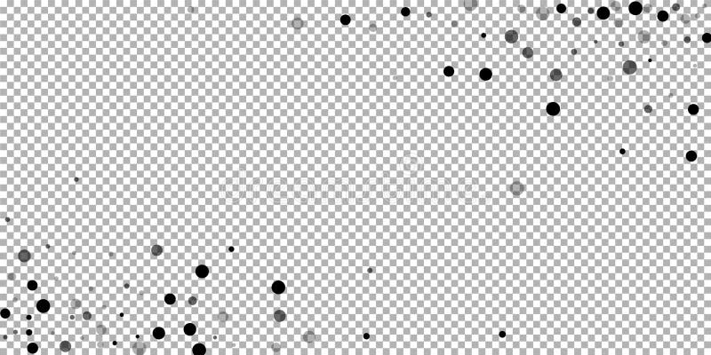 Scattered Random Black Dots. Dark Points Dispersio Stock Vector ...