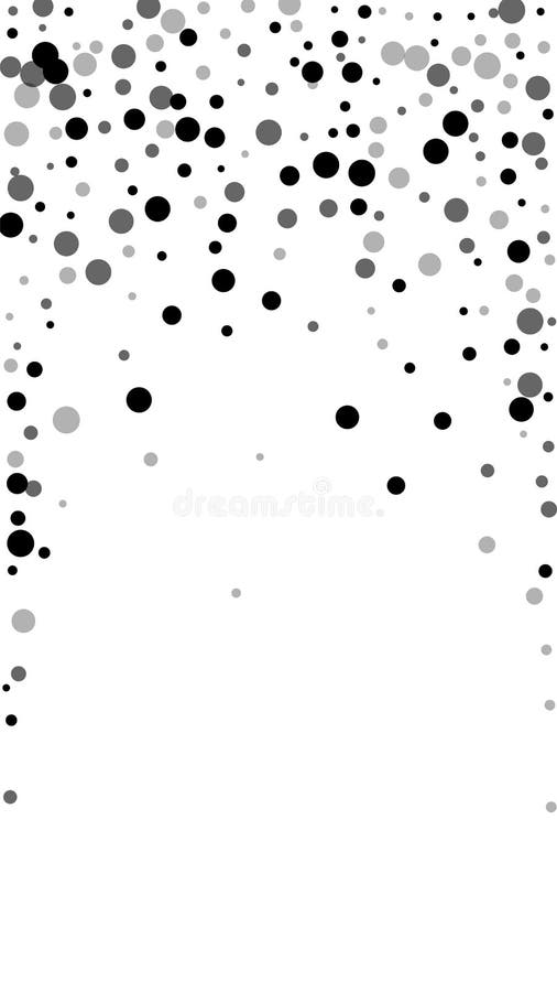 Scattered Random Black Dots. Dark Points Dispersio Stock Illustration ...