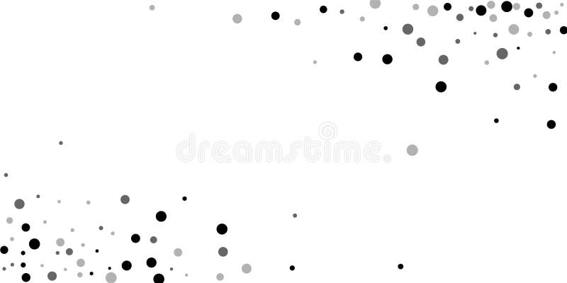 Scattered Random Black Dots. Dark Points Dispersio Stock Vector ...