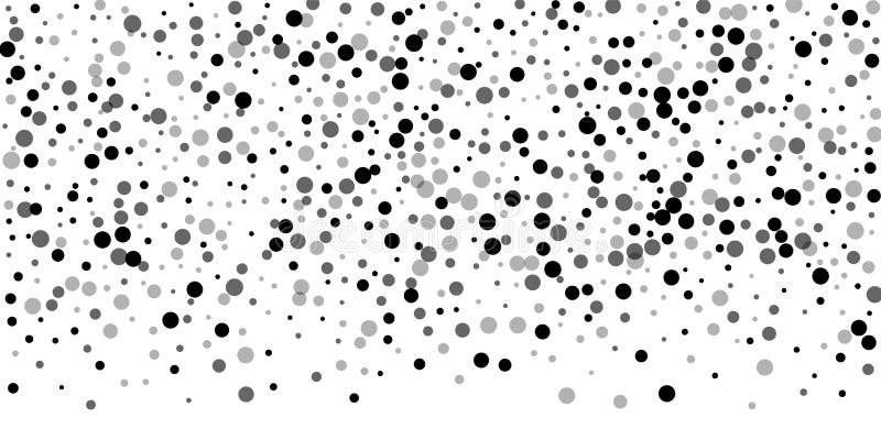 Scattered Random Black Dots. Dark Points Dispersio Stock Vector ...