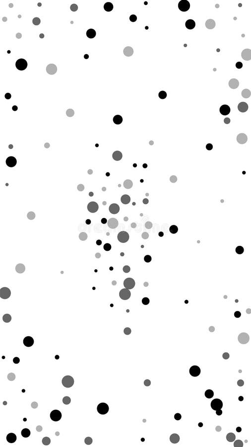 Scattered Random Black Dots. Dark Points Dispersio Stock Vector ...