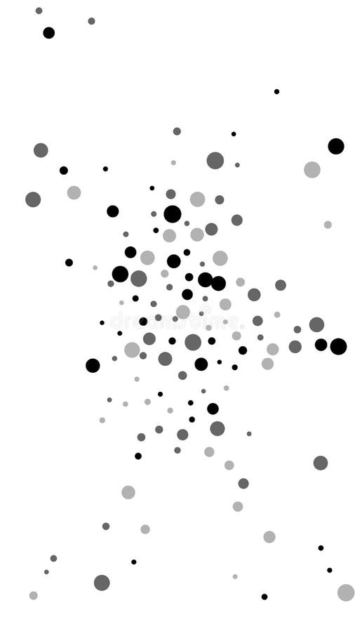 Scattered Random Black Dots. Dark Points Dispersio Stock Vector ...
