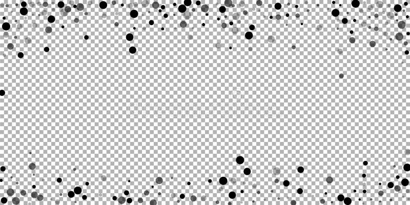 Scattered Random Black Dots. Dark Points Dispersion Stock Illustration ...