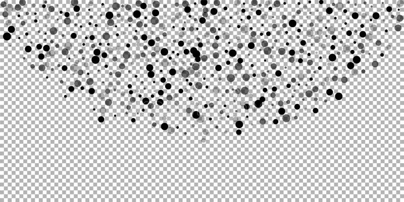 Scattered Random Black Dots. Dark Points Dispersio Stock Vector ...