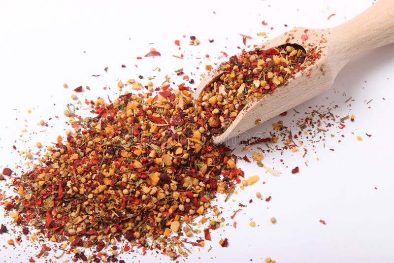 Scattered Seasoning on a White Background Stock Image - Image of tasty ...