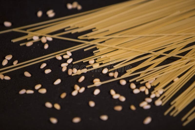 Scattered Sesame and a Handful of Thin Paste Chaotically Lying Stock ...