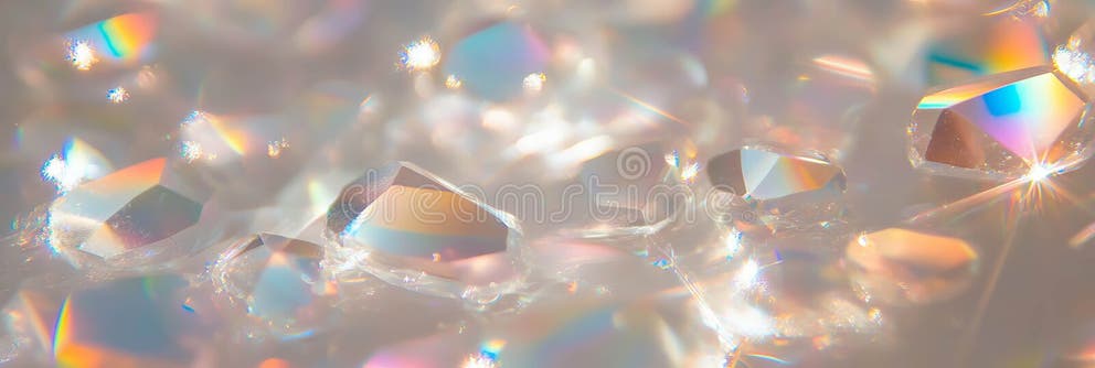 Scattered Small Crystal Flares Create a Soft Light and Sparkling Effect ...