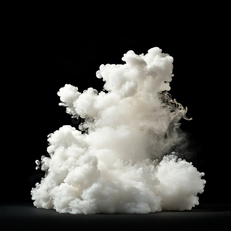 Scattered Smoke on a Black Background Stock Image - Image of atmosphere ...