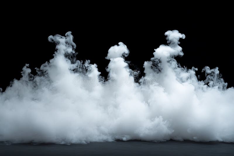 Scattered Smoke on a Black Background Stock Image - Image of pollution ...