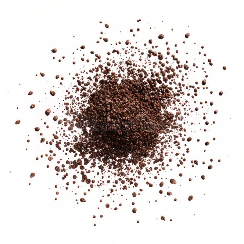 Scattered Soil Particles Forming a Starburst Pattern in Mid-air, Set ...