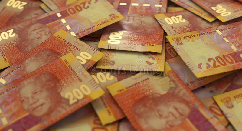 South African Rand Notes Bundles Stack Editorial Stock Image ...