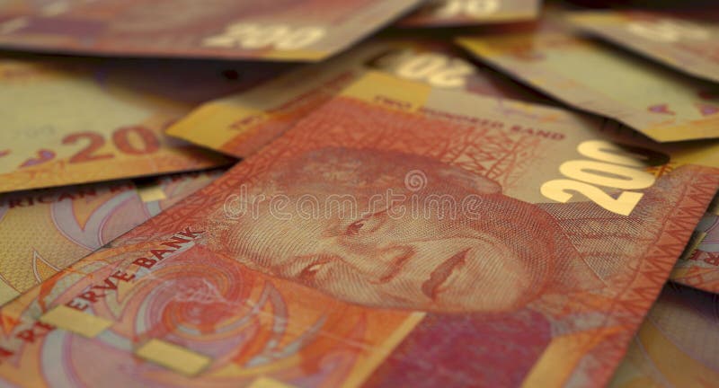 South African Rand Notes Bundles Stack Editorial Stock Image ...
