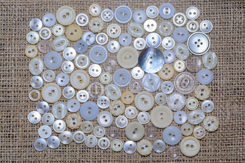 Scattered on Textile Buttons Stock Illustration - Illustration of ...