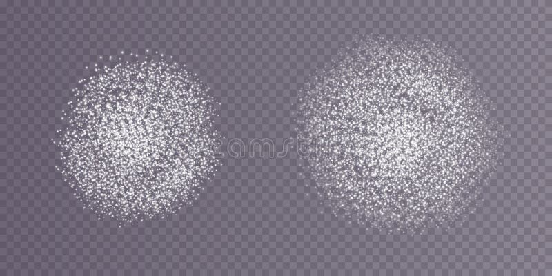 Scattered White Particles Exploring the Beautiful Visual Effects of ...