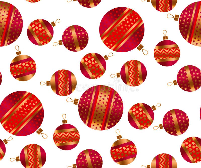 Scattered Xmas Baubles Seamless Pattern. Stock Vector - Illustration of ... Scattered Xmas Baubles Seamless Pattern. Stock Vector - Illustration of ...