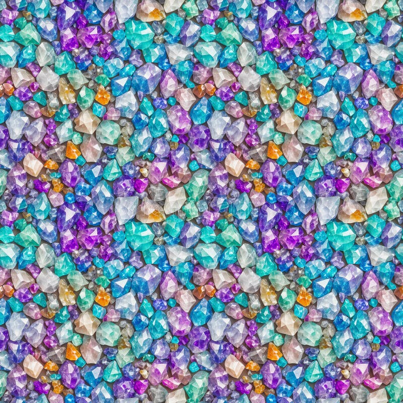 Scattering of Artificial Pebbles. Seamless Texture. AI-Generated Stock ...