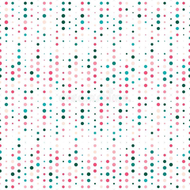 A Scattering of Colored Dots. Seamless Colorful Pattern Stock Vector ...